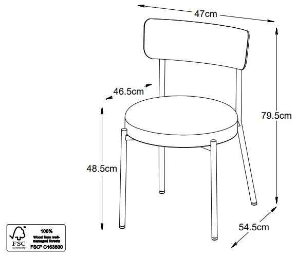 Designová jídelní židle Batyah bílá