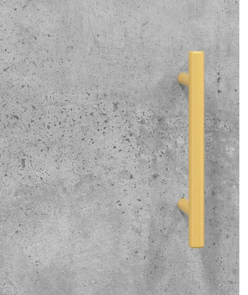 Skříň highboard betonově šedá 69,5x34x180 cm kompozitní dřevo - Default Title