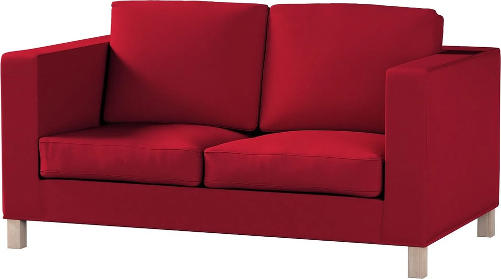 Potah na pohovku IKEA Karlanda 2-místná, krátký barva červená látka pletený vzor
