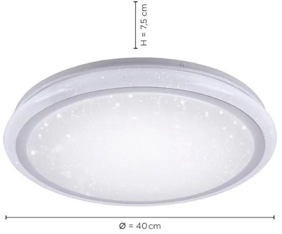 Leuchten Direkt 15220-16 - LED RGB Stmívatelné svítidlo LUISA LED/28W/230V + DO