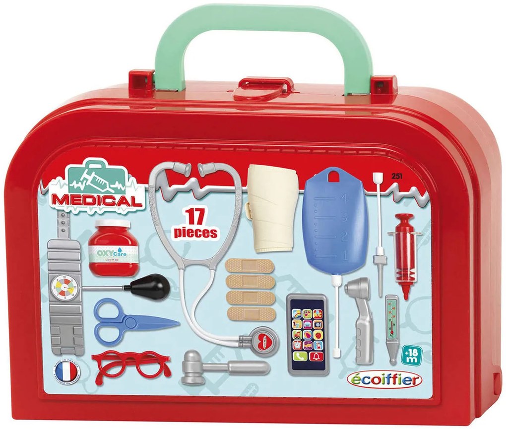 ECOIFFIER Kufřík lékařský Deluxe dětské baby lékařské potřeby e0251