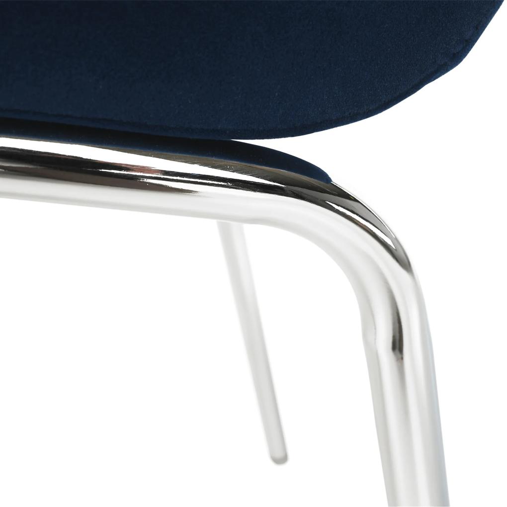 Jídelní židle Harison NEW (modrá + chróm). 1028880