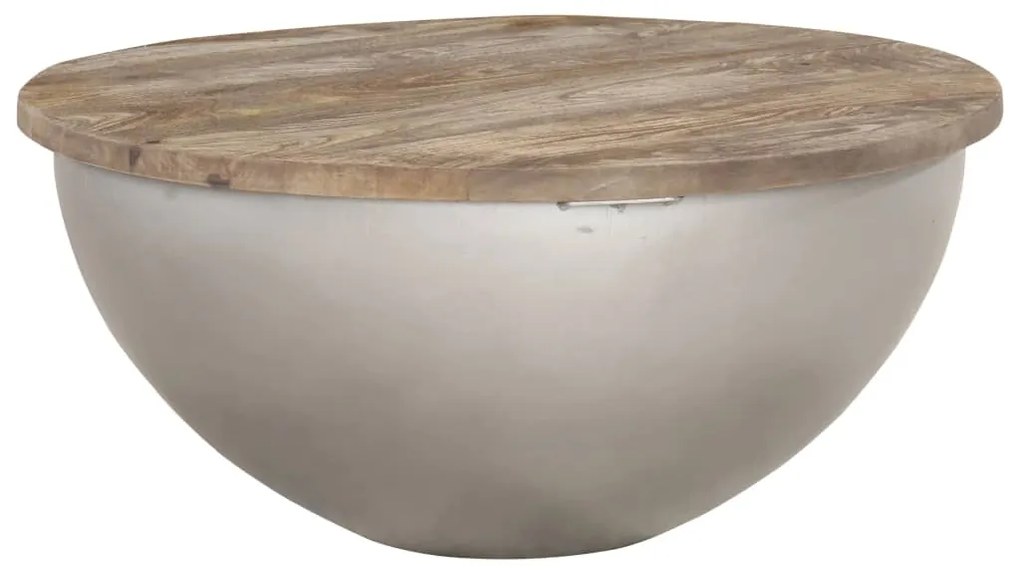 Konferenční stolek ve tvaru mísy Ø 60 cm masivní mangovník - Default Title