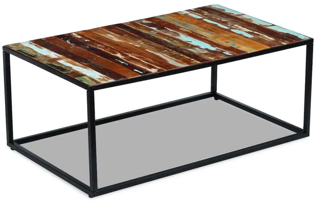 Konferenční stolek masivní recyklované dřevo 100 x 60 x 40 cm,  243336