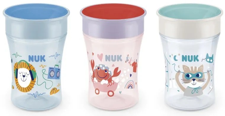NUK hrnek Magic Cup s víčkem 230ml