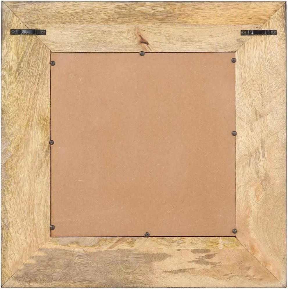 Zrcadlo 50 x 50 cm masivní mangovníkové dřevo 321629