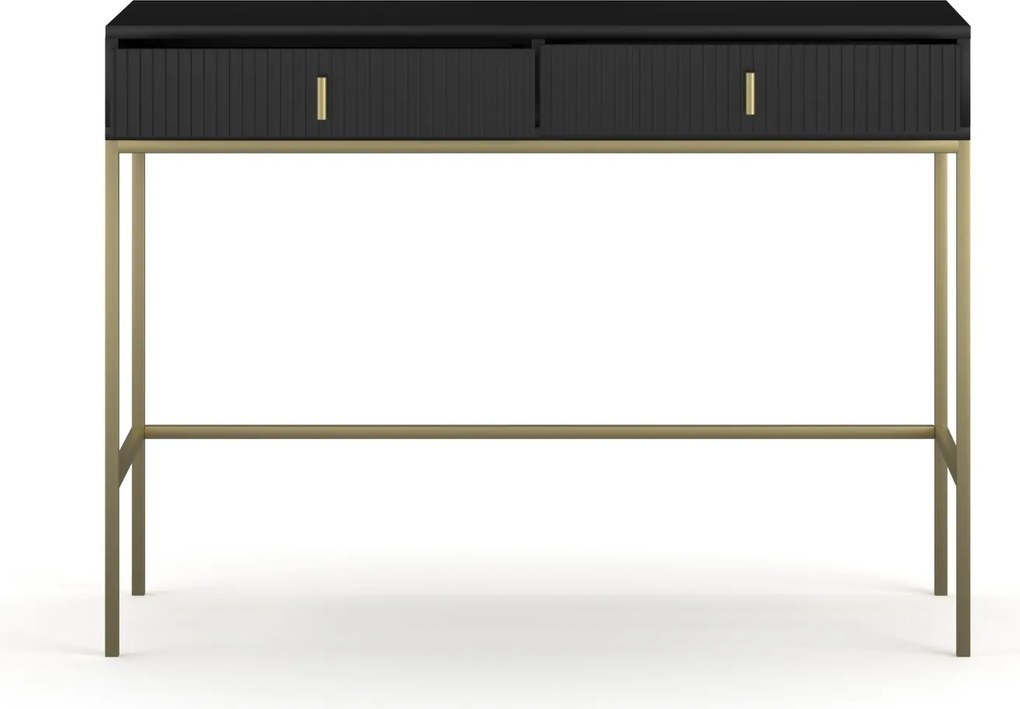 Toaletní stolek Maggiore 104 cm černý/zlatý