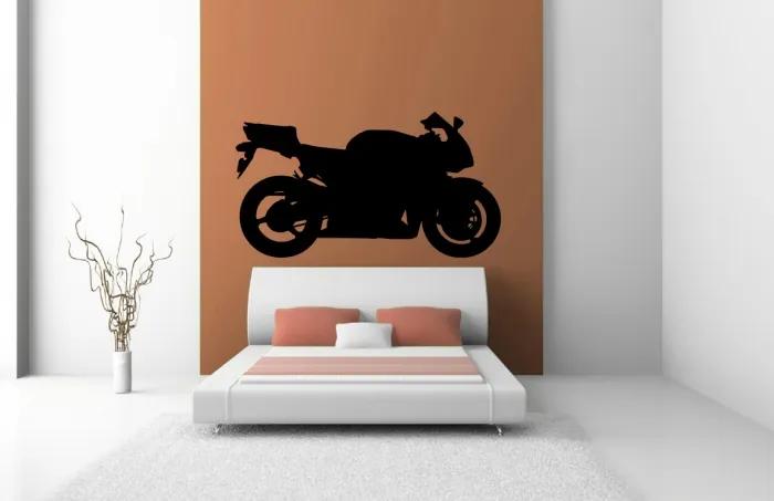 IMPAR Samolepka na zeď Závodní motorka (Velikost: 60 x 33 cm)