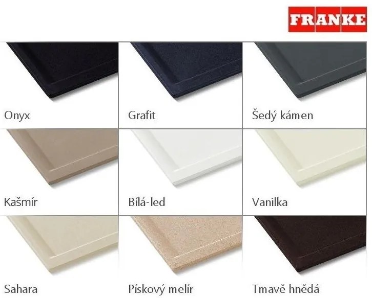 Fragranitový dřez Franke Malta BSG 611-78/39, 780 x 435 mm, šedý kámen 114.0395.154