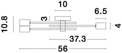 Industriální stropní svítidlo Granso 56 černé