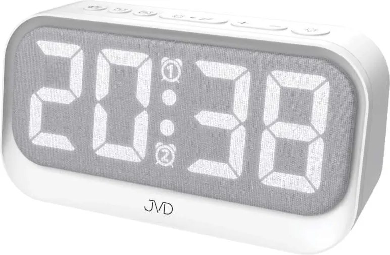 JVD Digitální budík do sítě s LED podsvícením a nočním světlem JVD SB3225