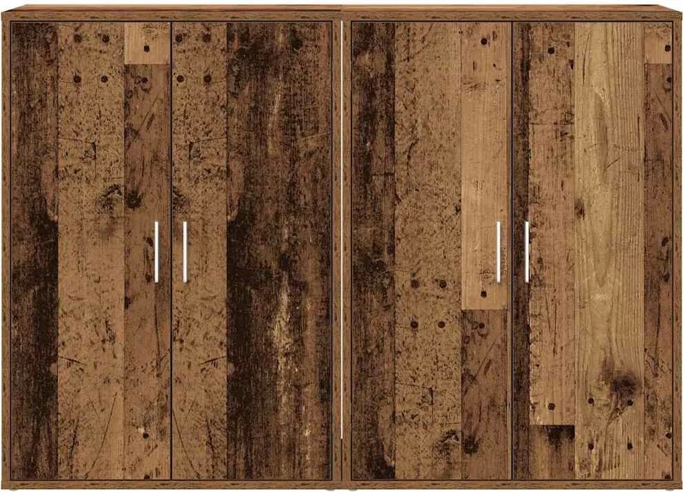Servírovací skříň 2 ks Staré dřevo 60 x 31 x 84 cm 3334302