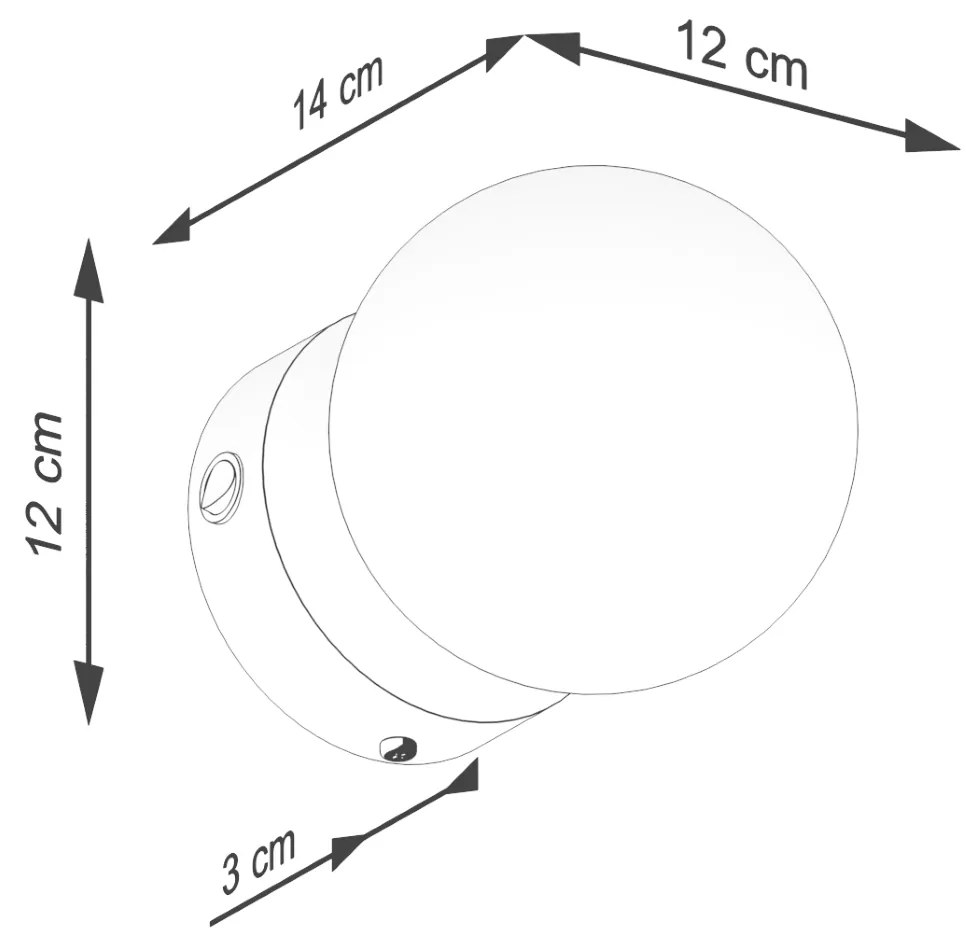 Sollux Lighting Nástěnné svítidlo YOLI 1 Černá