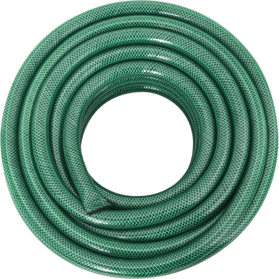 Zahradní hadice se sadou koncovek zelená 0,75" 30 m PVC 154382