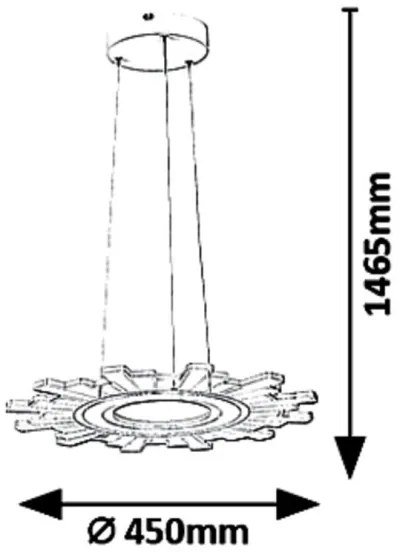 Rabalux 6210 - LED Lustr na lanku FELICITY LED/30W/230V