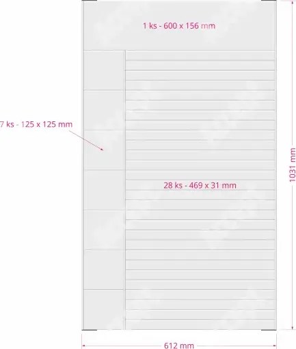 ACCEPT Hlavní orientační tabule ACS 009 (612 x 1031 mm) - stříbrná tabule