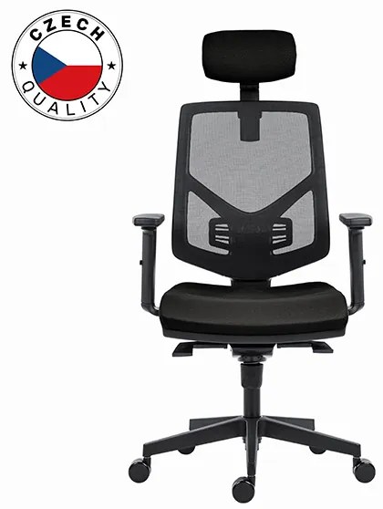 Powerton kancelářské ergonomické křeslo tina, černé