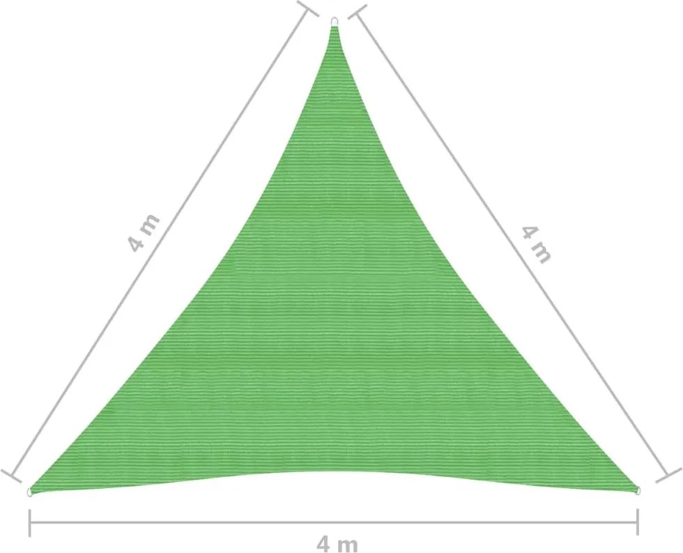 vidaXL Stínící plachta 160 g/m² 4 x 4 x 4 m HDPE [311313] Barva: krémová