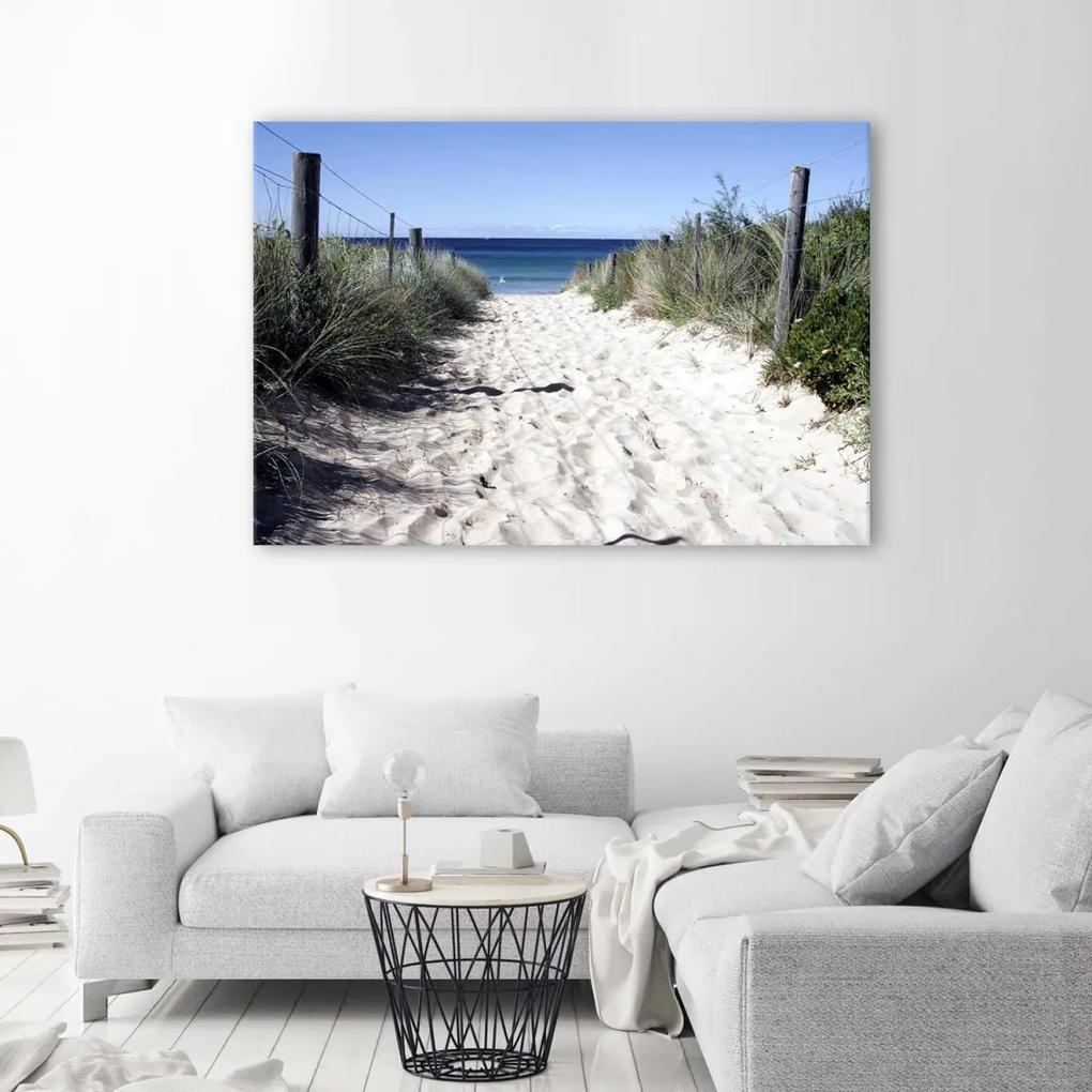 Obraz na plátně duny cesta pláž moře - 120x80 cm