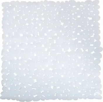 MSV GALETS protiskluzová podložka do sprchy bílá / PVC / 53 x 53 cm