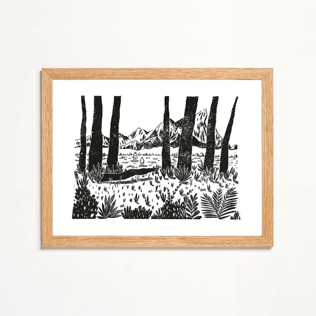 Pavla Baštanová | Koupání Rám: Bílý, Velikost: 20 x 30 cm