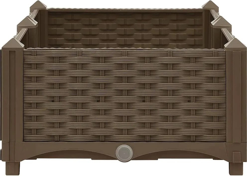 Vyvýšený záhon 80 x 40 x 23 cm polypropylen 316512