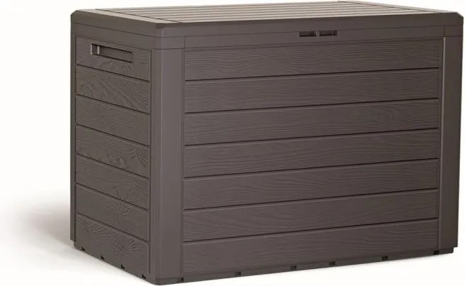 Zahradní box WOODEBOX 190 l - tmavě hnědá 78 cm PRMBWL190-440U