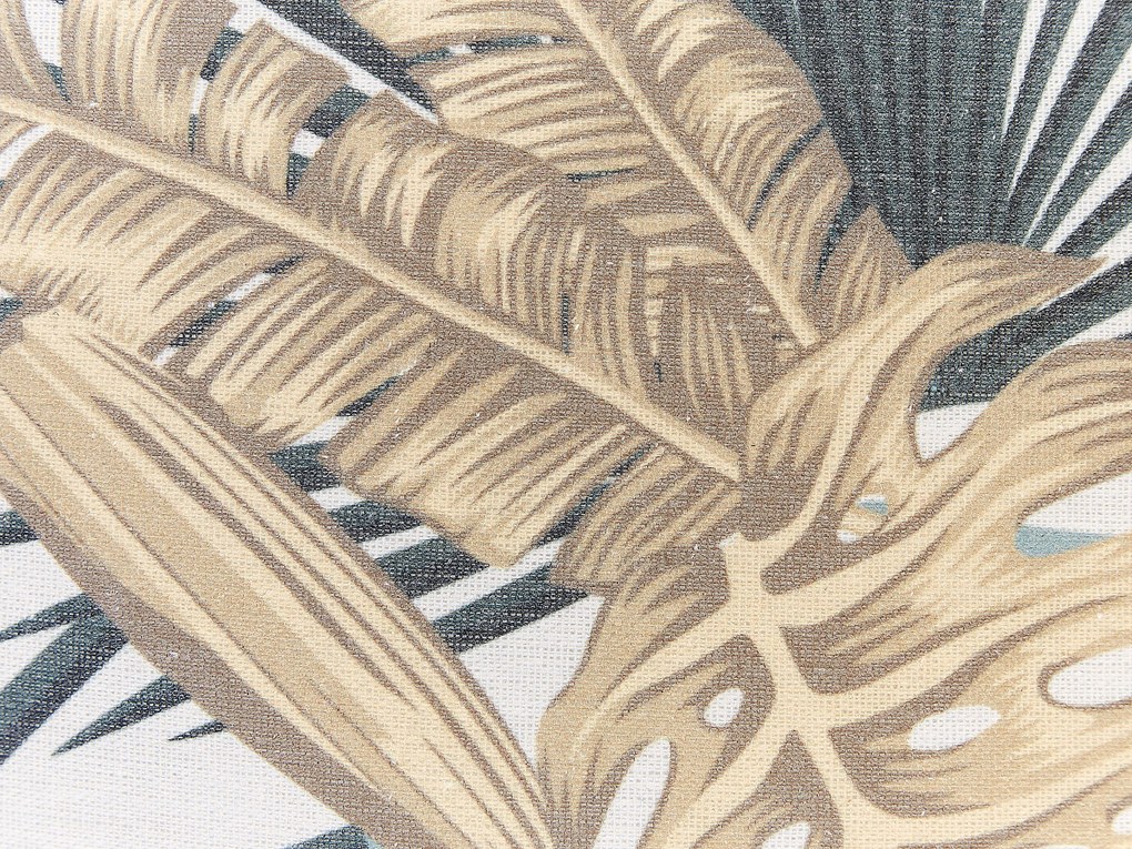 Sada 2 polštářů s potiskem listů 45 x 45 cm vícebarevných TAGETES Beliani