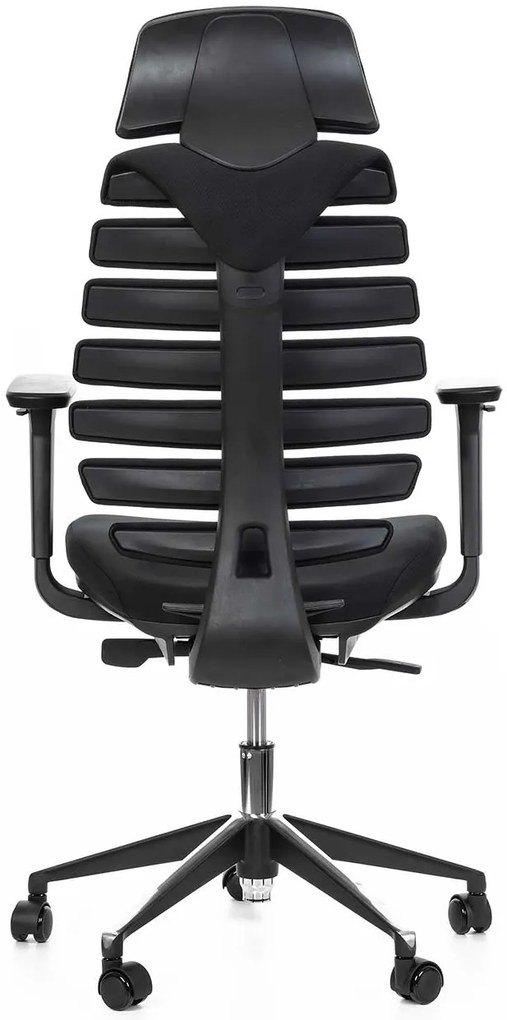 MERCURY Ergonomická kancelářská židle LOMAX - černá látka / nosnost 150 kg