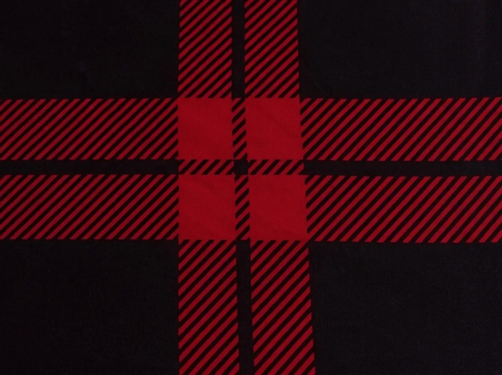 Prostěradlo z mikrovlákna ALBURY červené 90x200 cm