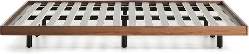 Hnědá dvoulůžková postel z březového dřeva bez čela s roštem 180x200 cm Norlen – Kave Home