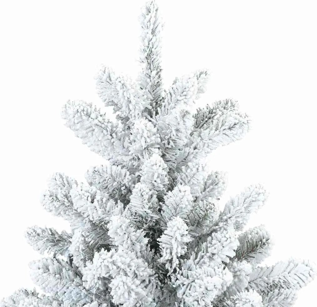 Umělý Skládací Vánoční Strom s stojanem Bílá 210 cm PVC a ocel 3397727