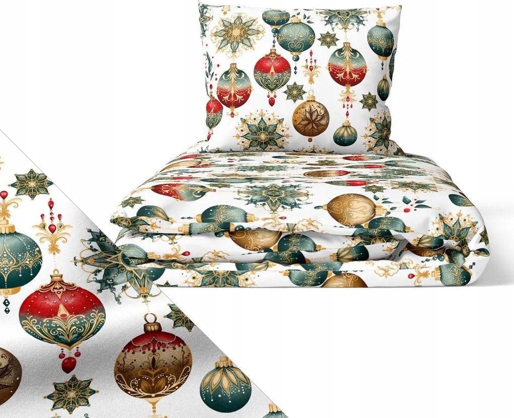 Povlečení 160x200, 2x70x80 zimní 140 g/m2, 100% bavlna Christmas39