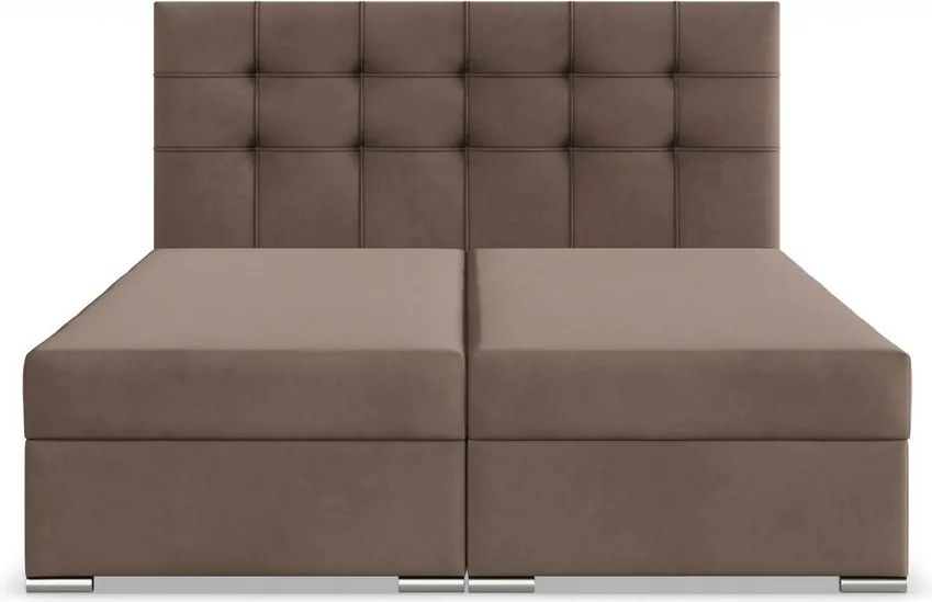 AGroup Kontinentální čalouněná postel ELDA (160 x 200 cm) Barva látky Trinity: Modrá (Trinity 2313)