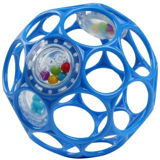 Oball rattle 10 cm blue