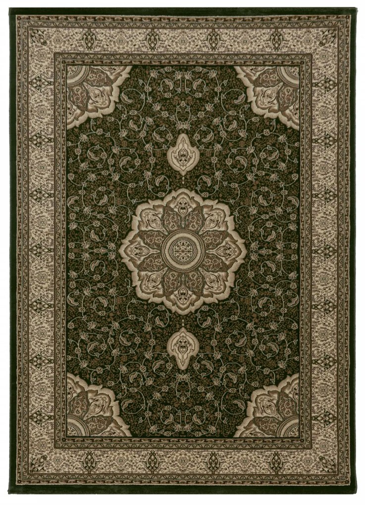 Ayyildiz, Kusový koberec Kashmir 2601 green, 120x170, zelená, obývací pokoj