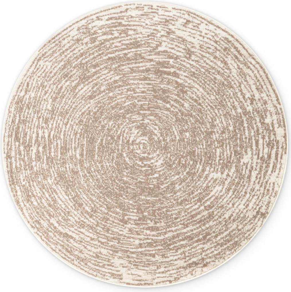 Hanse Home, Kusový koberec Gloria Cavallo 106258 Creme Beige kruh, 160x160 (průměr) kruh, béžová, chodba / předsíň
