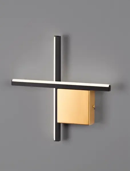 Designové nástěnné svítidlo Cross 30 zlatá