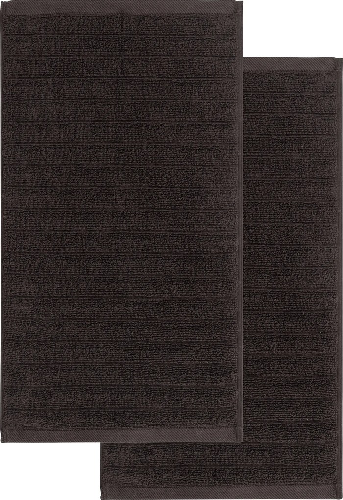 Livarno Home Froté ručníky, 2 ks, 50 x 100 cm. (šedá)