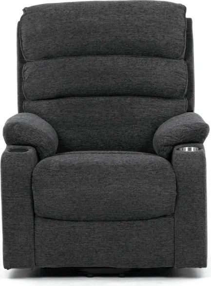 Polohovací křeslo šedé, elektrické TV-S8348 GREY2