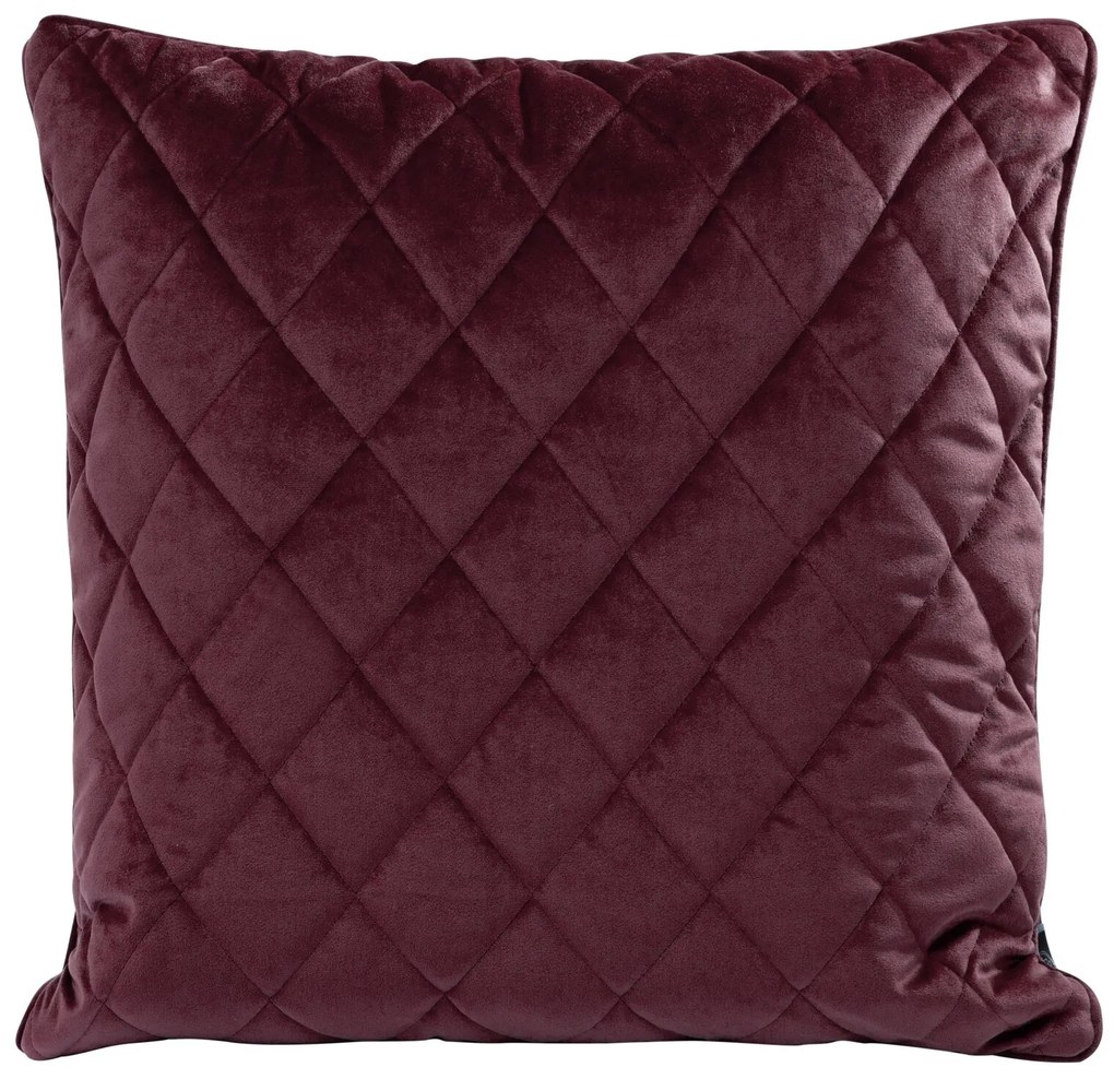 DEKORAČNÍ POLŠTÁŘ VELVET28 50X50 CM BORDOVÁ
