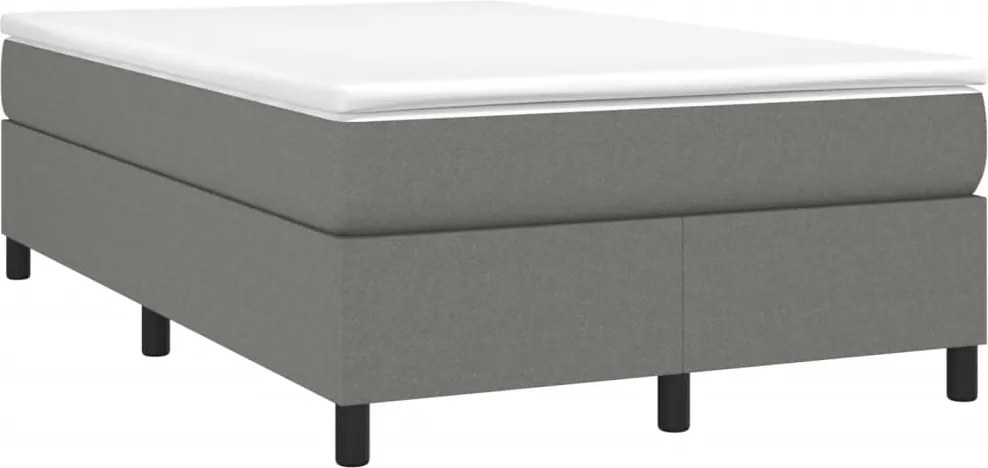 Box spring postel s matrací tmavě šedá 120x190 cm textil 3269684