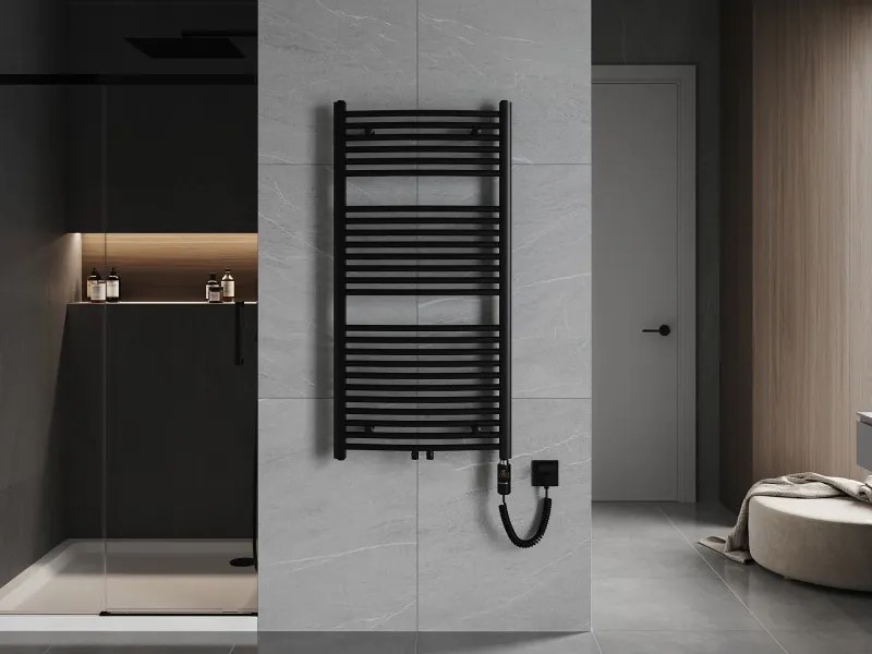 Mexen Ares, elektrické topné těleso 1200x600 mm + topná tyč 600 W, černá, W102-1200-600-2600-70