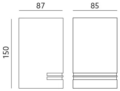Venkovní nástěnné svítidlo QUAZAR 1xGU10/11W/230V IP44