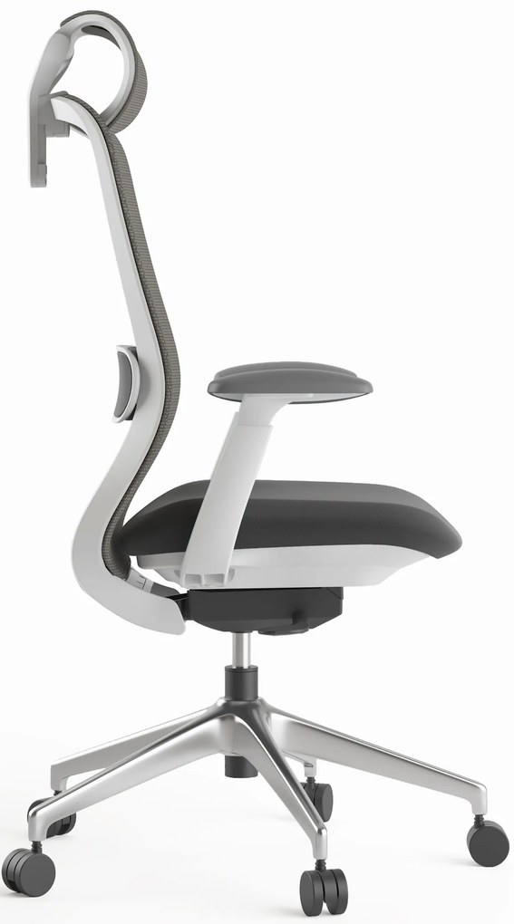 MERCURY Ergonomická kancelářská židle UNO - tmavě šedá síťovina