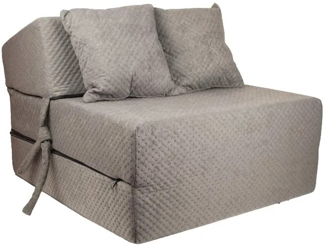 FIMEX Rozkládací křeslo SUPER Comfort pro hosty 70x200x15 Šedá