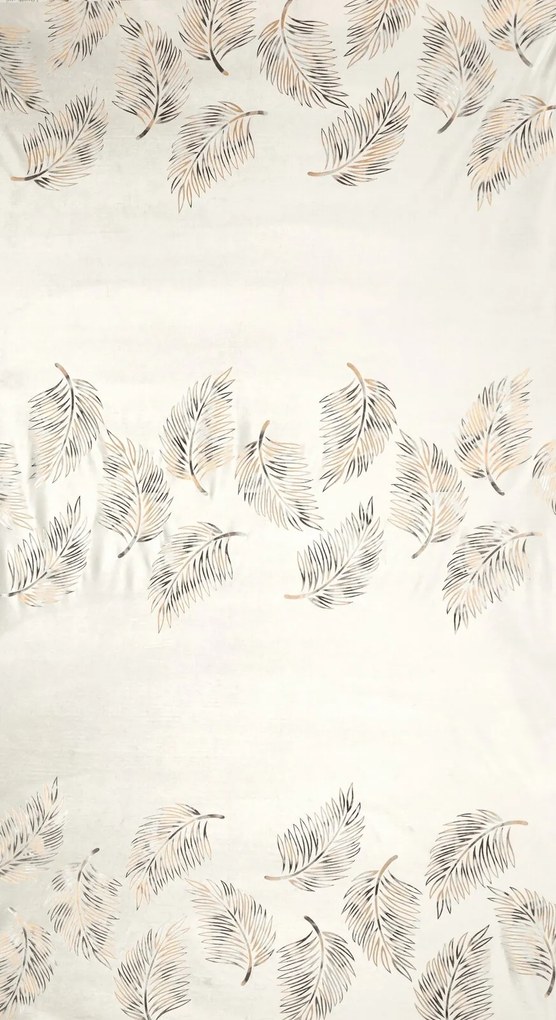 ZATEMŇOVACÍ ZÁVĚS NA KROUŽCÍCH IDALIA 140X250 CM LISTY