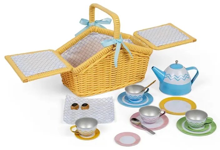 Bigjigs Toys Pikniková sada v košíku