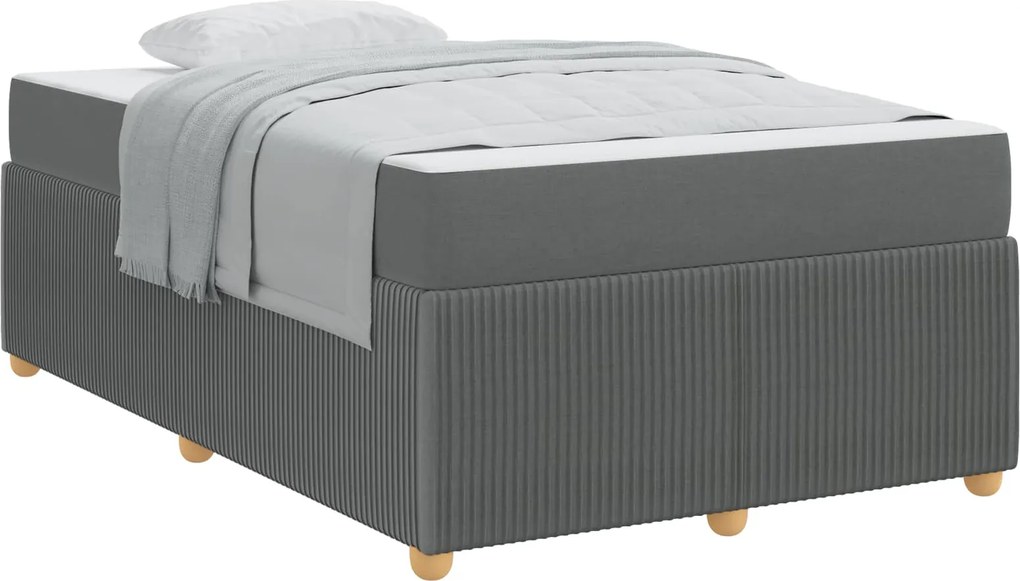 Rám postele Tmavě šedá 120 x 190 cm textil 3398367