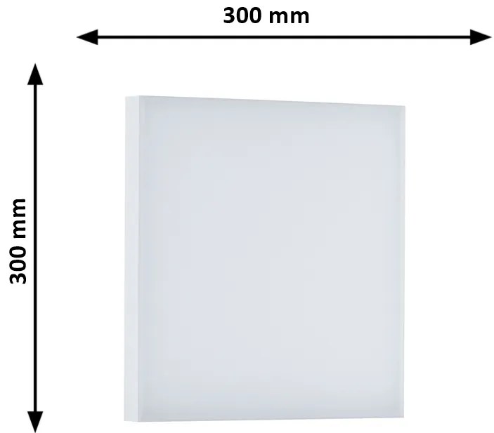 Paulmann 79821 Velora, subtilní stropní LED panel bez rámečku, 16,8W LED 3000K tříkrokové stmívání, 30x30cm